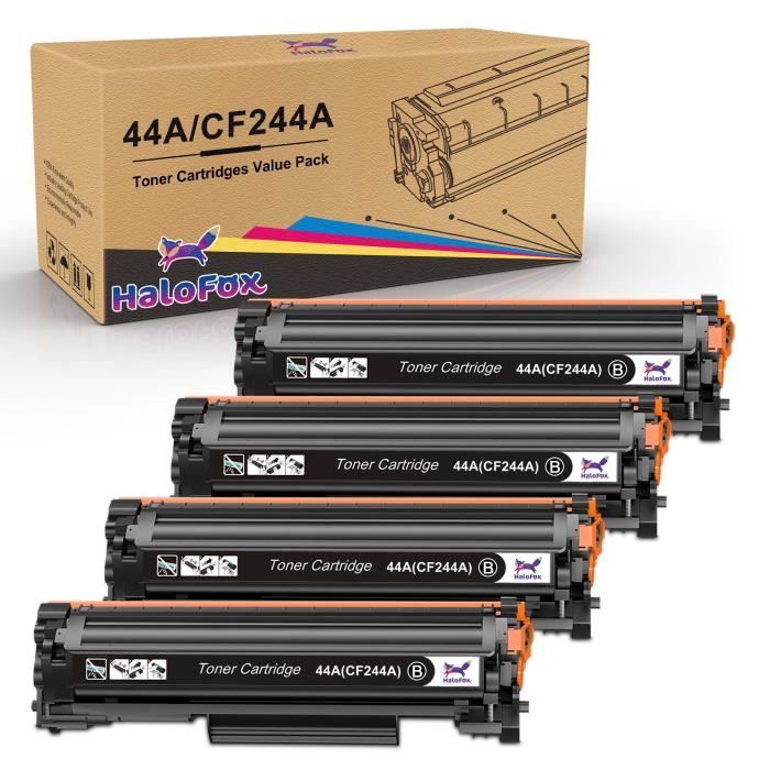 Cartouche de Toner Compatible HALOFOX CF244A 44A 4 noir pour HP ...