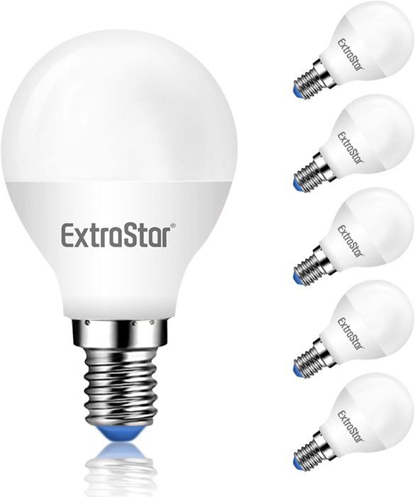 6W Ampoule LED Culot E14 Globe G45, 480Lumen, Equivalent à ...