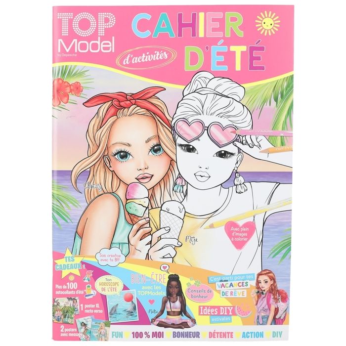 Album coloriage - TOP Model - Cahier d'activités d'été - 64 pages ...