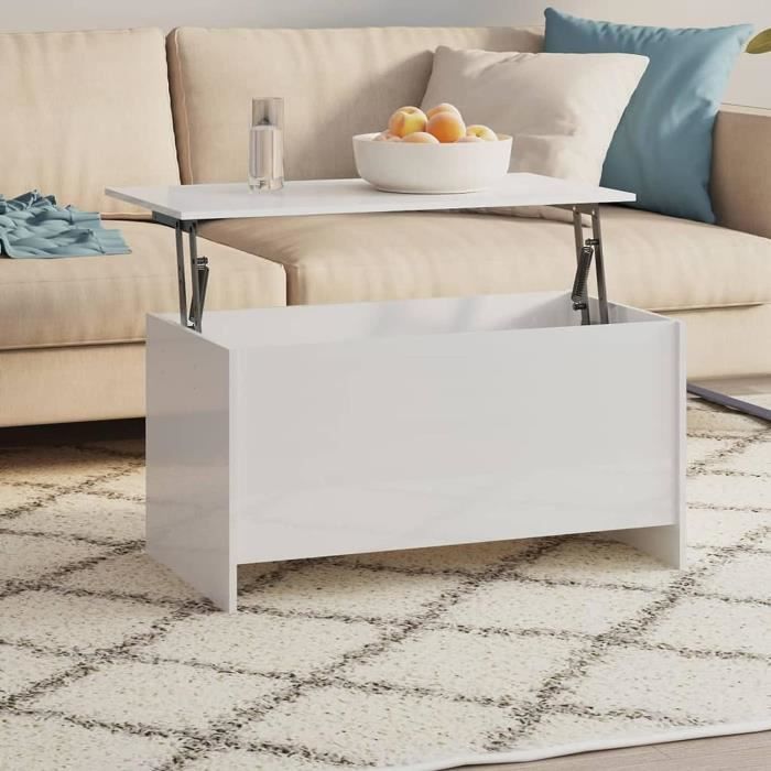 Table Basse Réglable En Hauteur Table Basse Table De Salon Table D ...