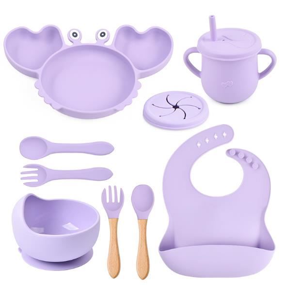 Coffret Repas Bebe,Vaisselle Antiderapant pour Bébé Set,Bol Bébé ...