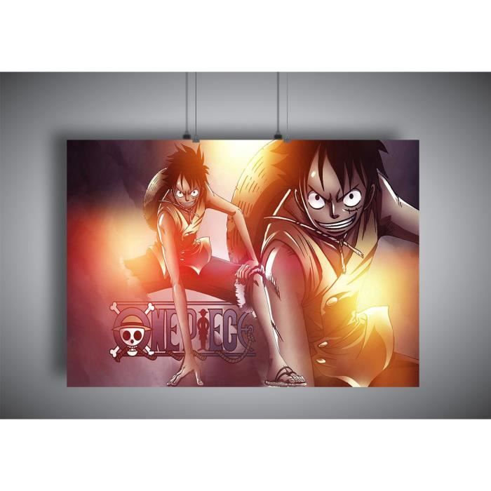 Poster One piece Monkey D. Luffy Anime Manga wall art 05 - A4 (21x29 ...