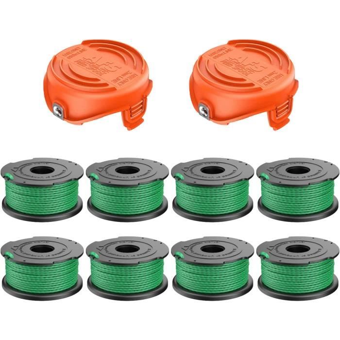 Lot de 6 bobines de fil de rechange pour débroussailleuse Black and Decker GL9035-QS,GL7033 ...