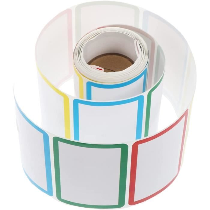 1 Rouleau Multi-Étiquettes Couleurs Fête Pour Écrire Des Autocollants ...