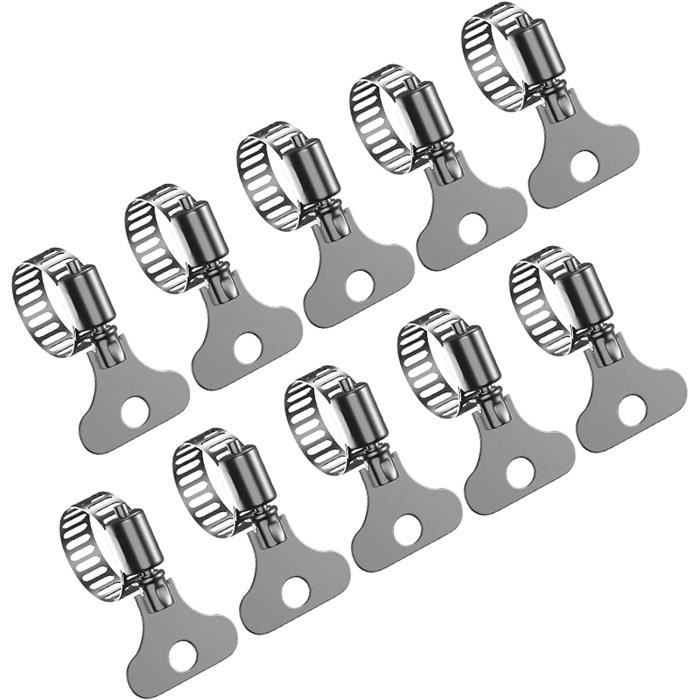 20Pcs Colliers De Serrage Réglables 10-44Mm, Colliers De Serrage En ...