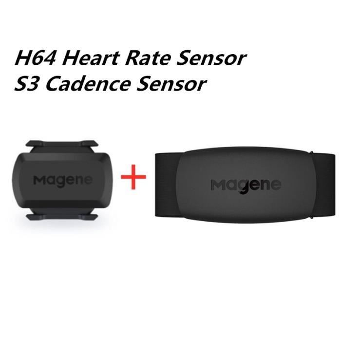 Compteur vélo,capteur de fréquence cardiaque H64 bluetooth 4.0 ANT +,S3 +,capteur de Cadence ...