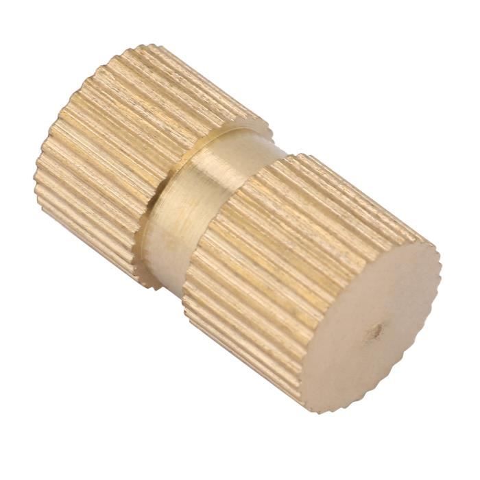 Écrou Moleté En Laiton 50Pcs B Type Single Pass Through Hole Borgne ... Écrou Moleté En Laiton 50Pcs B Type Single Pass Through Hole Borgne ...