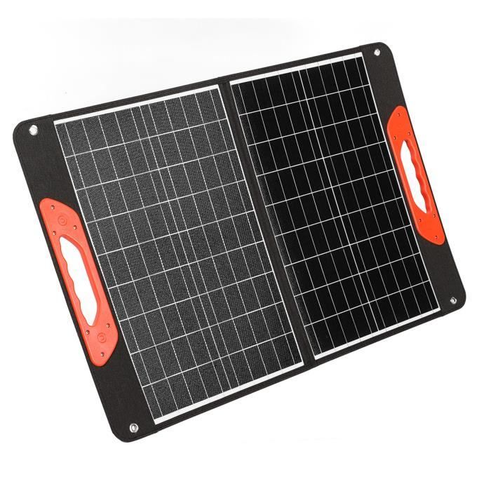 Panneau solaire portatif Panneau solaire portable pliable 60W 18V boîtier de panneau solaire en ...