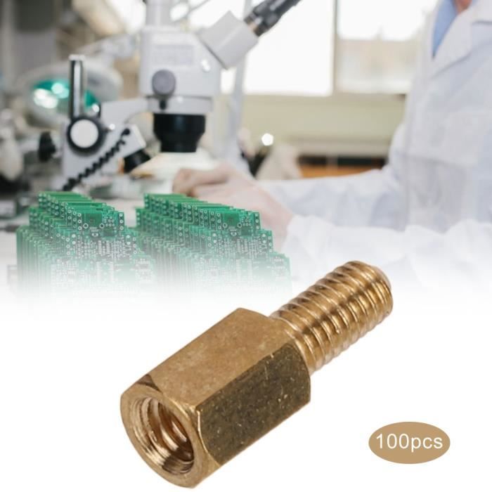 EBTOOLS raccord de carte PCB Accouplement en laiton à entretoise M3 Kits de remplacement pour ...