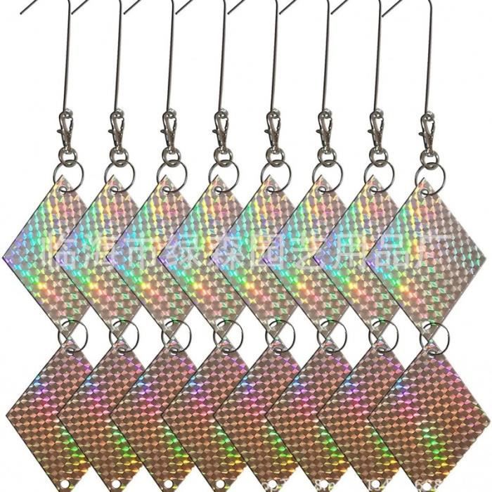 PT41608 8Pcs Bird Répulsif réfléchissants Vent Anti Pigeons Oiseaux ...