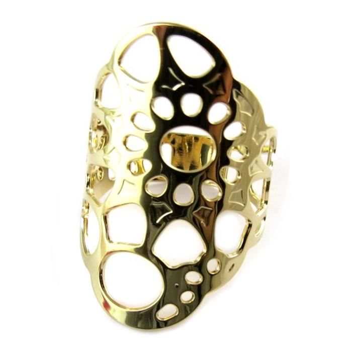 Bague Plaqué Or 'Carmen' doré - ALTESSE - N9236 - Jaune - Femme ...