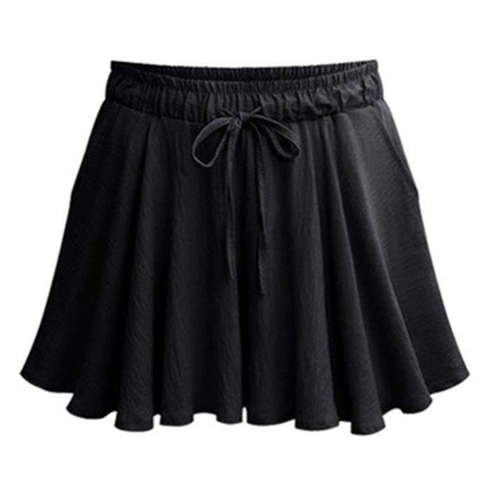 Femme Eté Bermuda Taille Haute Casual Grande Taille Pantalon Court ...