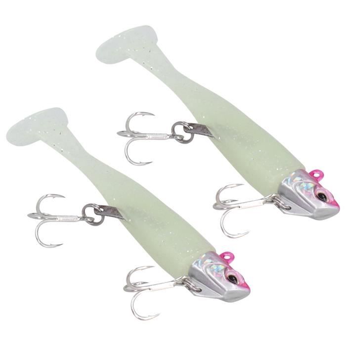 Appât souple - MXZZAND - 2pcs - Silicone et acier inoxydable - Pêche en ...