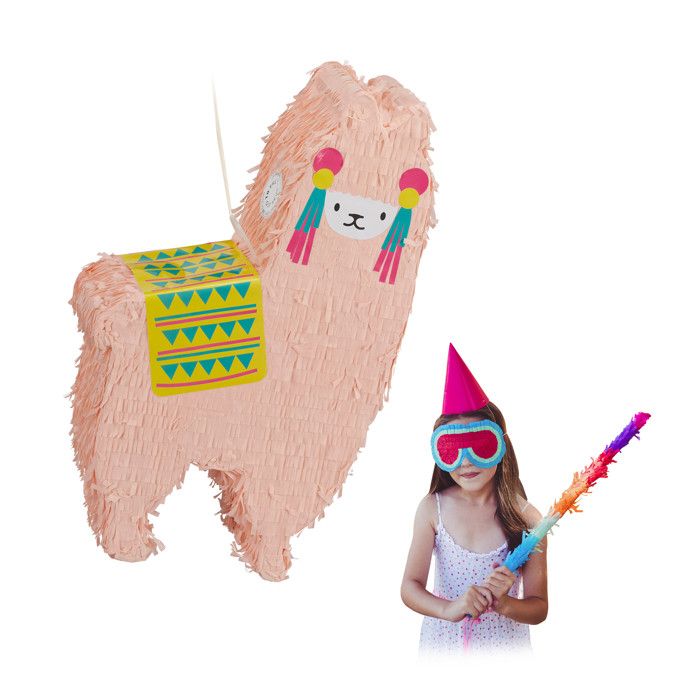 4x Pinatas lama, à suspendre, enfants, pour votre bout de chou ...