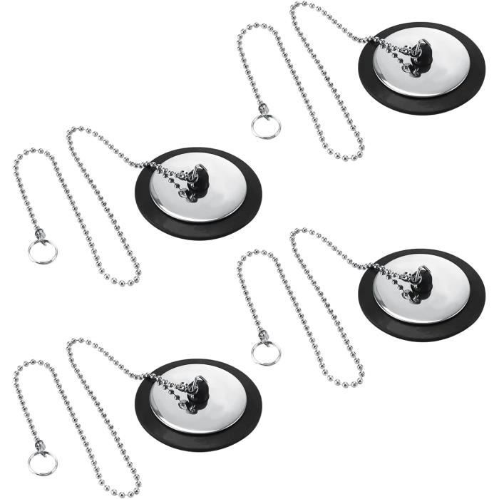 4 Pièces Caoutchouc Bouchon De Baignoire,Bouchon Baignoire Universel ...