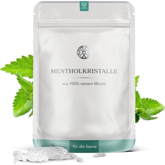 100G Cristaux De Menthol 100% Menthe Pure - Idéal Comme Infusion Pour ...