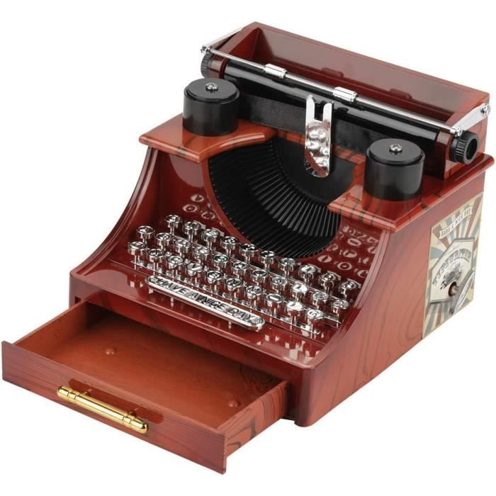 Boîte à musique de machine à écrire vintage, Mini boîte à musique de ...