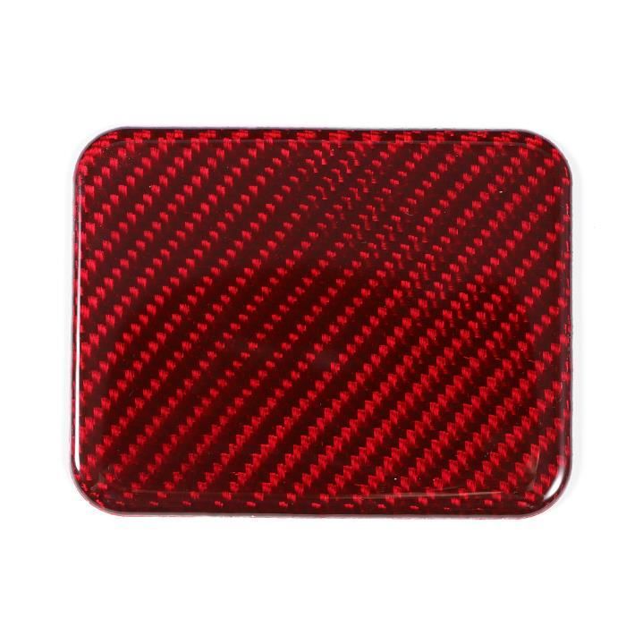 Housse de garniture de bouton de chauffage de siège de console centrale en fibre de carbone pour ...