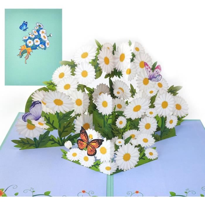 Carte Pop-Up - Fleurs - Carte Cadeau 3D Avec Enveloppe - Cartes D ...