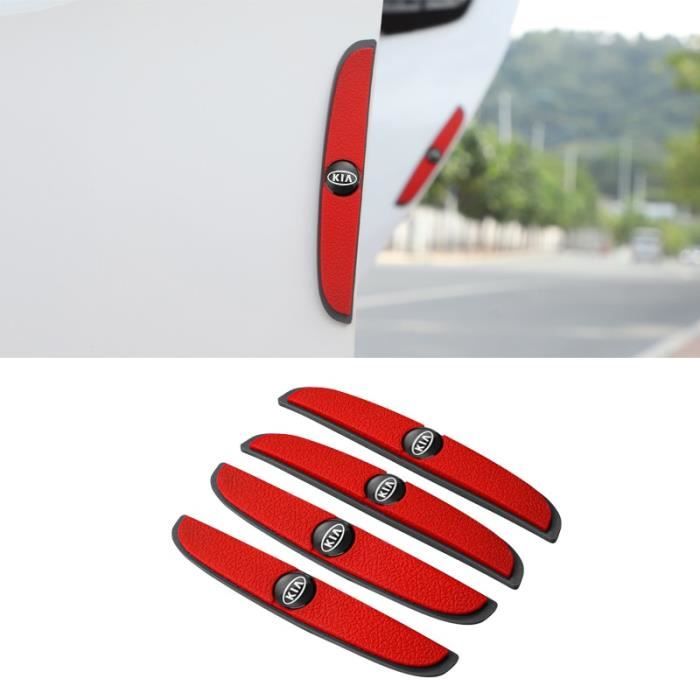 A red -Autocollants de protection de porte de voiture, 4 pièces, bande ...
