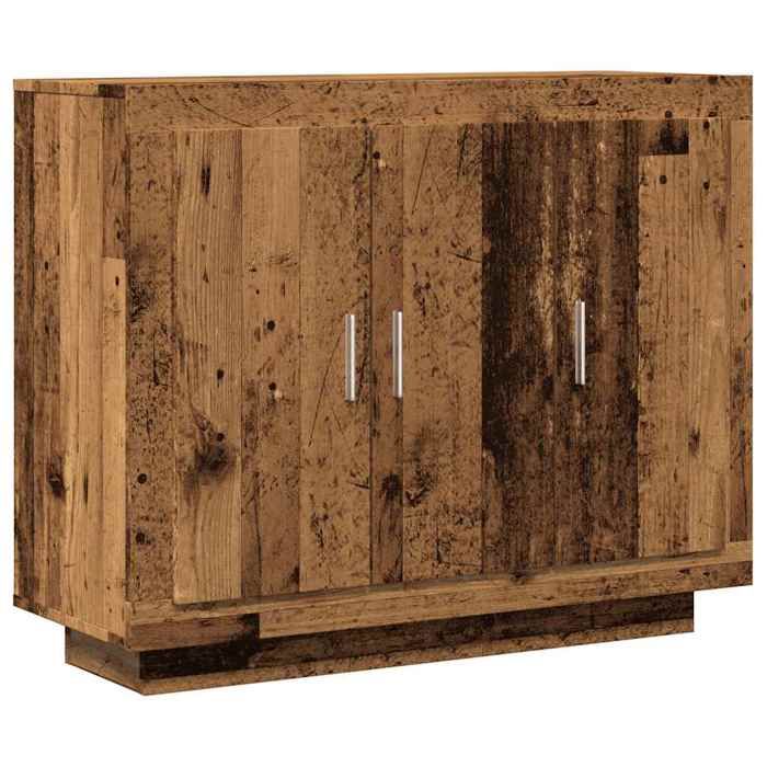 VidaXL Buffet vieux bois 92x35x75 cm bois d'ingénierie 856864 ...