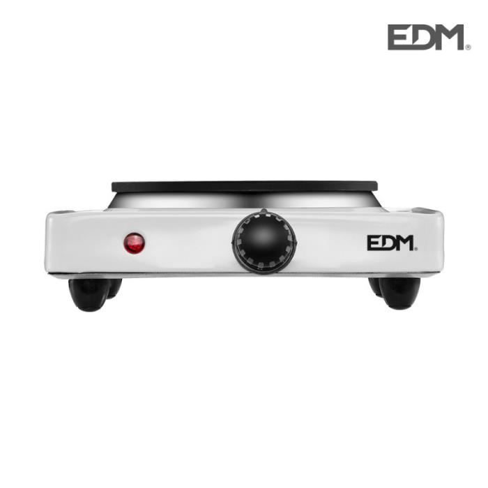 Plaque de cuisson électrique portable - edm - 1000w - 1 plaque - Blanc ...