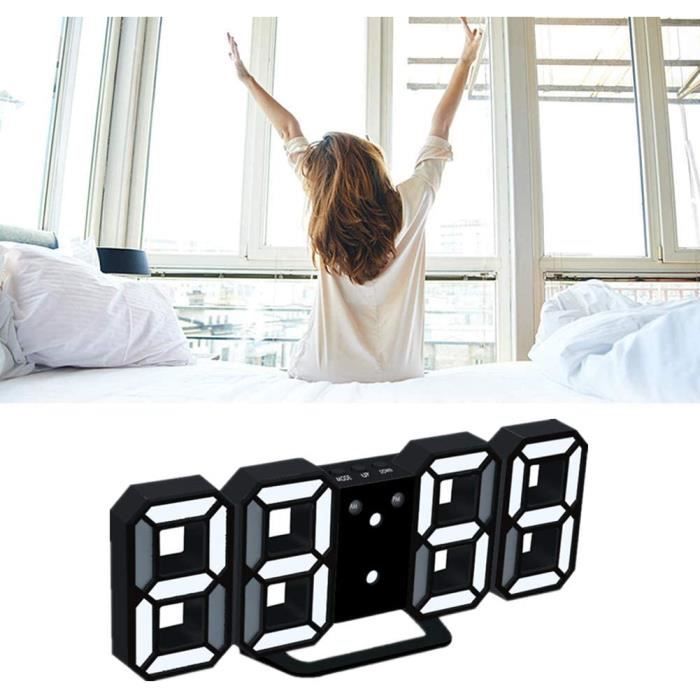 Reveil Matin Radio Reveil Projection Plafond Horloge Digitale Reveil ...