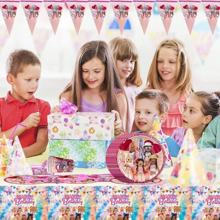 Bestzy Roblox Anniversaire Vaisselle Kitdécoration Fête D anniversaire ...