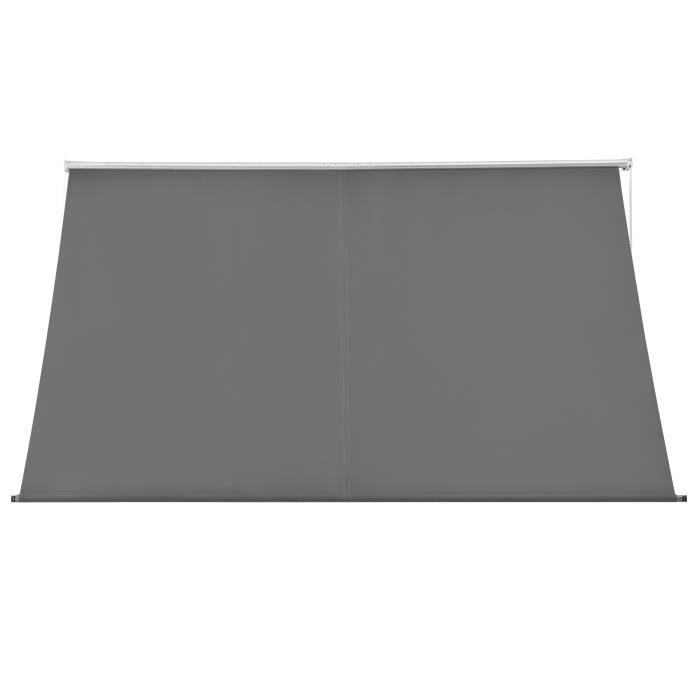 [pro.tec]® Pare-soleil pour fixer au mur Rétractable Armature en acier ...