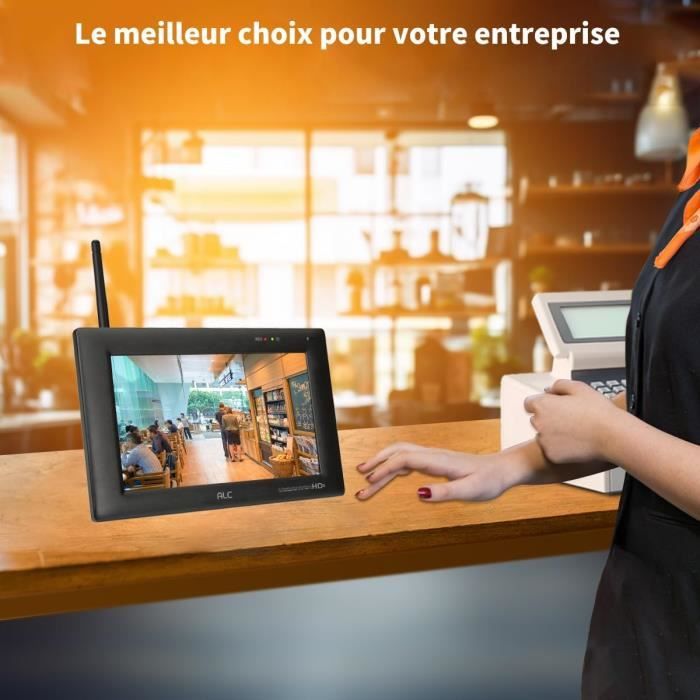 2K Kit Camera Surveillance Wifi Exterieure Sans Fil Avec Moniteur, Dvr ...