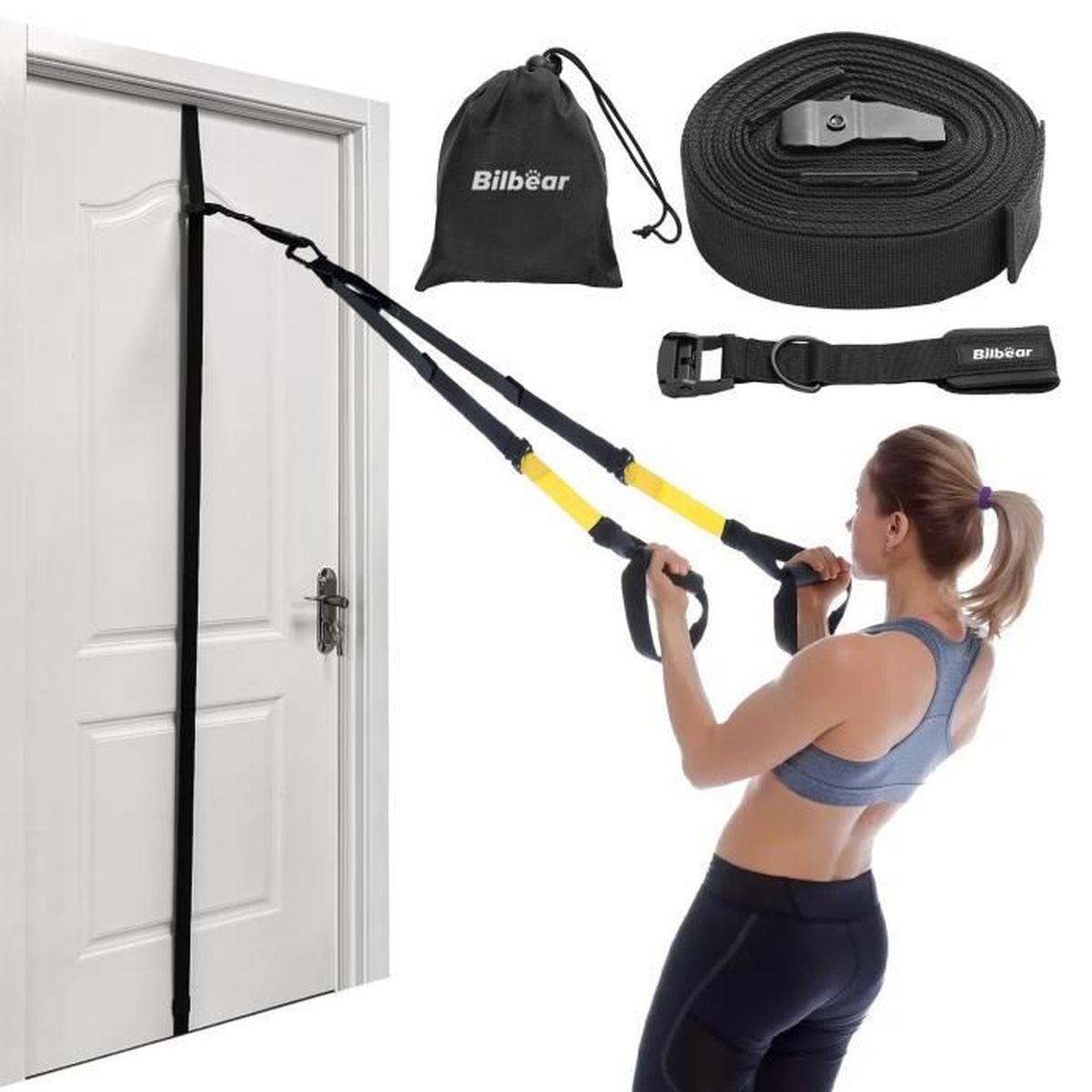 Sangle d'ancrage de porte réglable pour bandes de résistance, ceinture ...