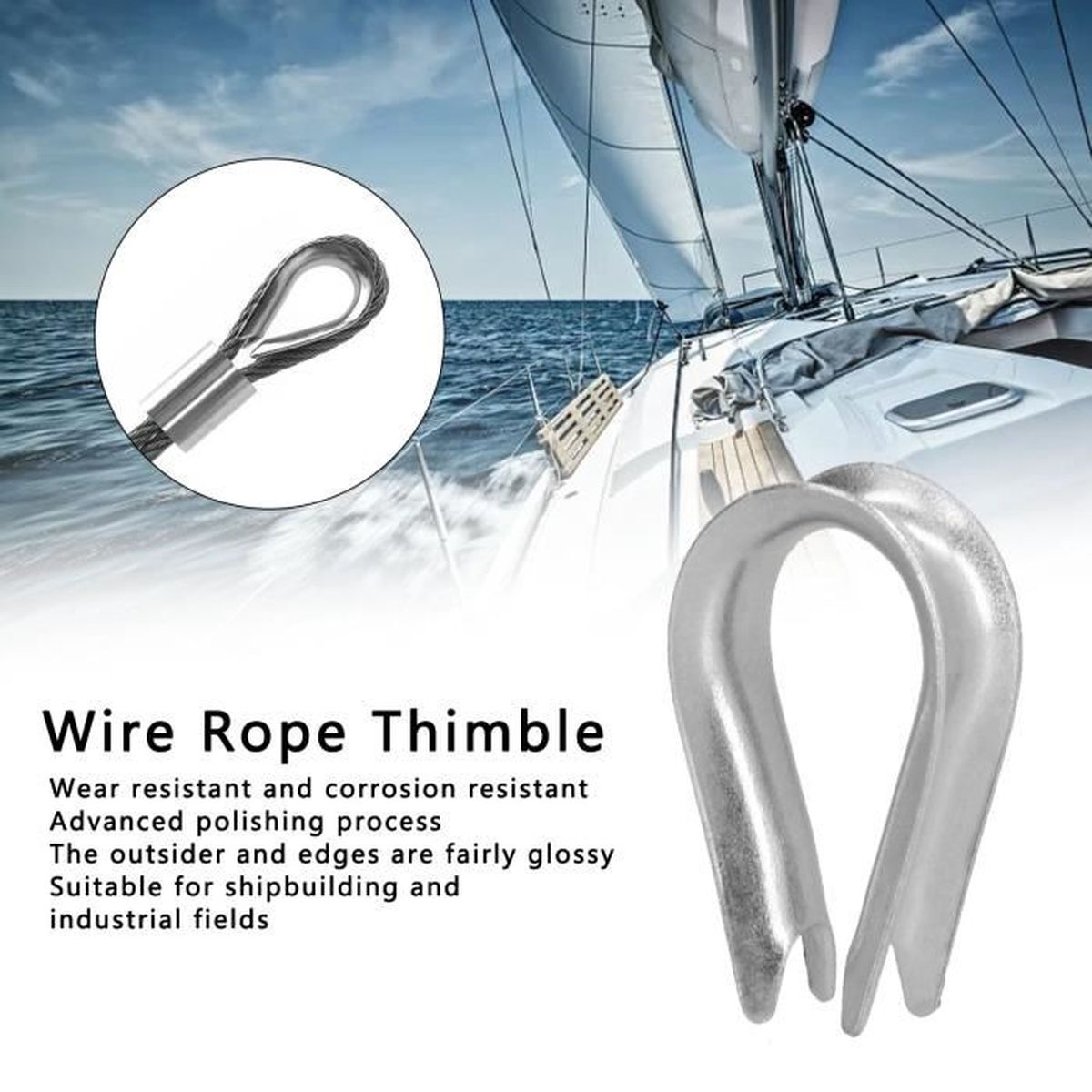 NAK-Câble Timble Outils de calage de câble d'acier inoxydable de cosse ...