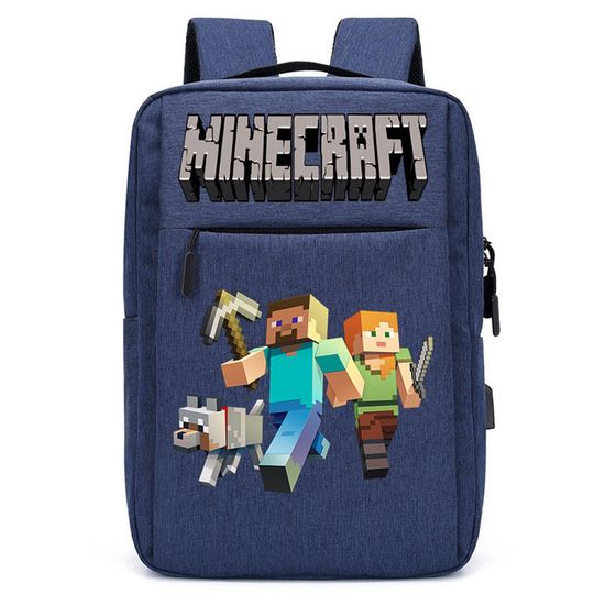 Cartable USB Minecraft – Sac à dos 14 pouces grande capacité pour ...