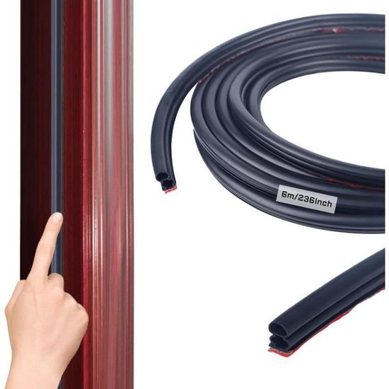 Joint Porte Fenêtre Isolation Anti Froid, Joint De Porte D'Entrée ...