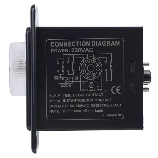 Cikonielf Relais Time delay relay, high efficiency PVC material delay switching module, electric ...