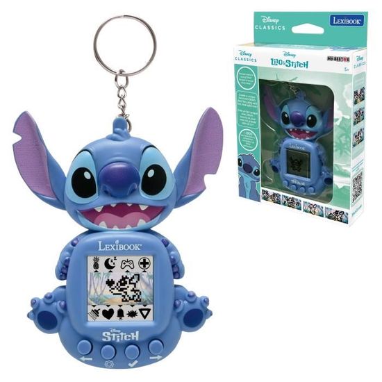 LEXIBOOK - Mon compagnon virtuel Stitch - Console de jeu portable pour enfants avec écran ...