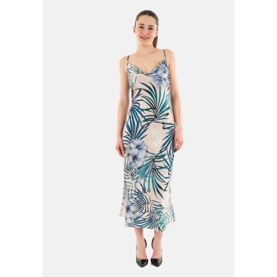Robe guess jeans w5gk85 p7vm fiji palm print Bleu - Cdiscount Prêt-à-Porter