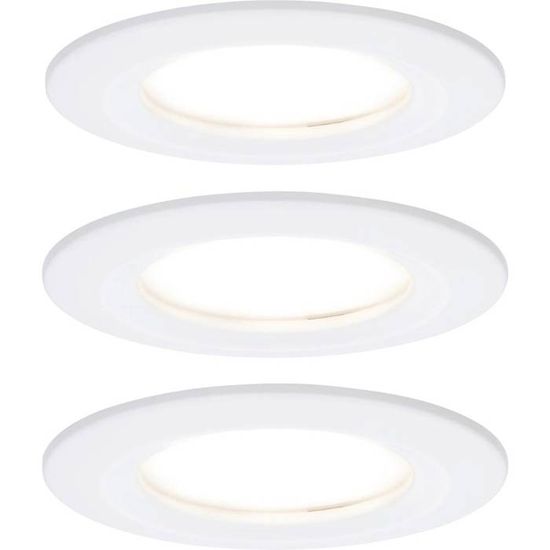 Spot Encastrable Pour Salle De Bains Paulmann Nova 93460 Jeu De 3 Led