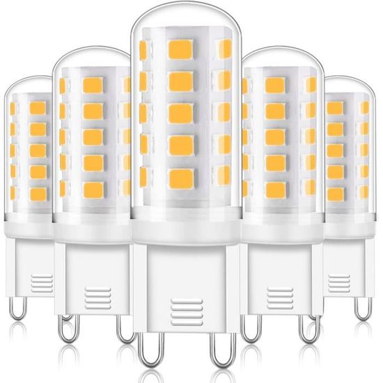 Ampoule G9 LED 4W Équivalent à 28W 33W 40W G9 Halogène Ampoules, Blanc ...