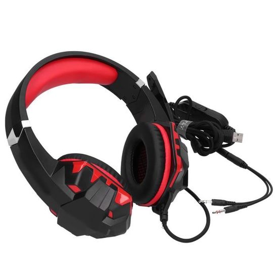 PYTHON FLY G9000MAX E‑Sports Casque de jeu supra-auriculaire filaire à ...