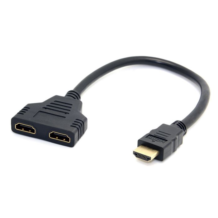 Câble doubleur port HDMI 1080P mâle vers 2 port HDMI femelle ...