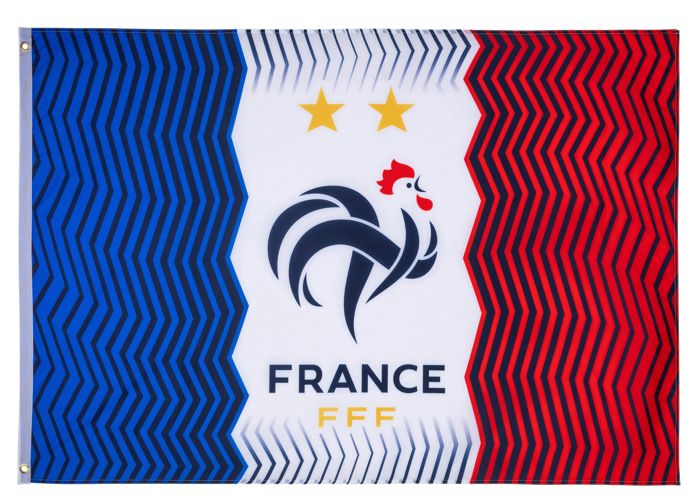 Drapeau - FFF - Collection officielle - Polyester - 100% officiel ...