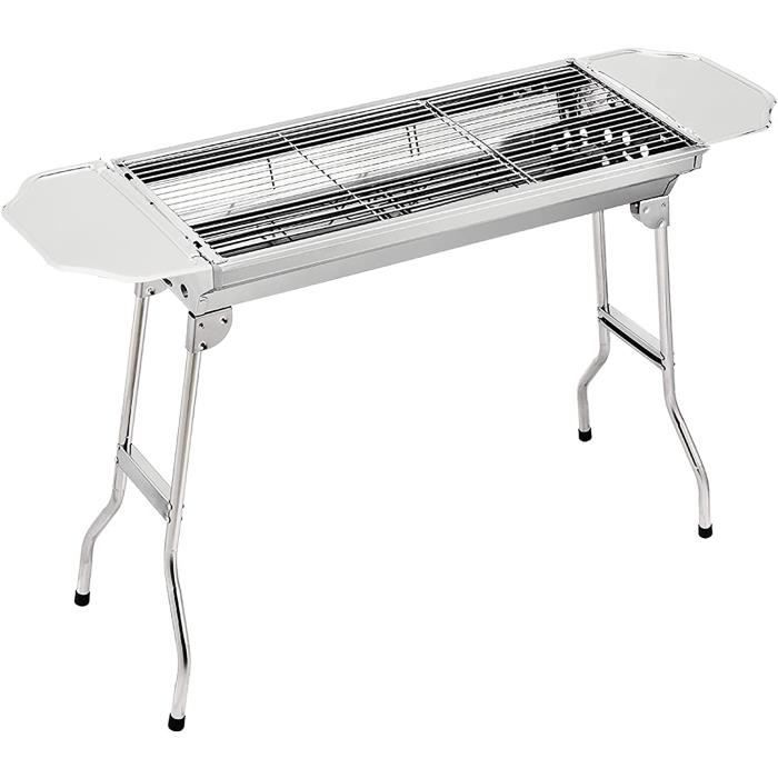 Barbecue À Charbon De Bois INOX Taille Grande BBQ Pliable Barbecue ...