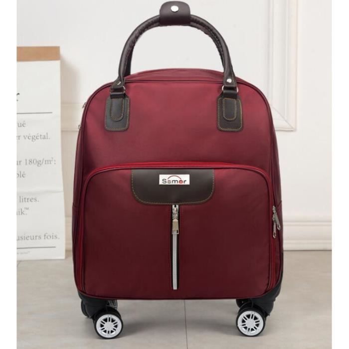 22 pouces rouge foncé - Sac À Roulettes Pour Femmes, Bagage De Voyage À ...