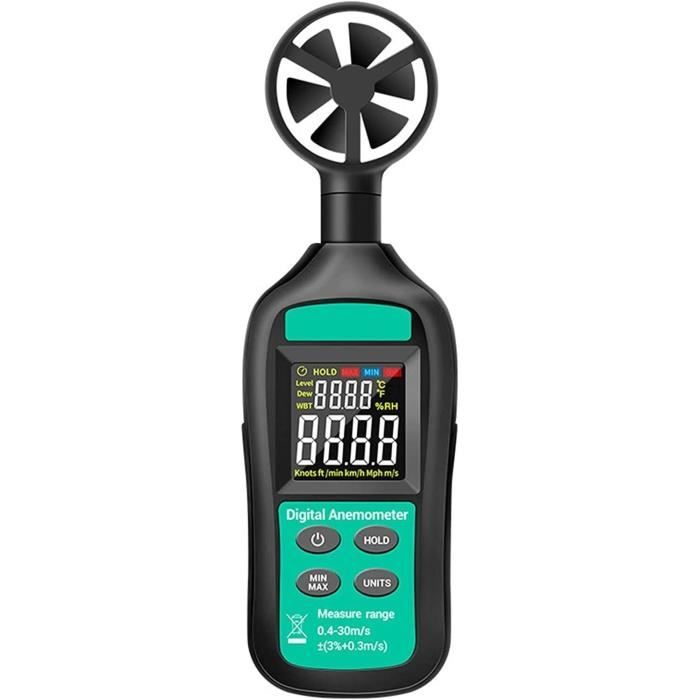 Anemometer Handheld, Pour Mesurer La Vitesse Du Vent, La Température Et ...