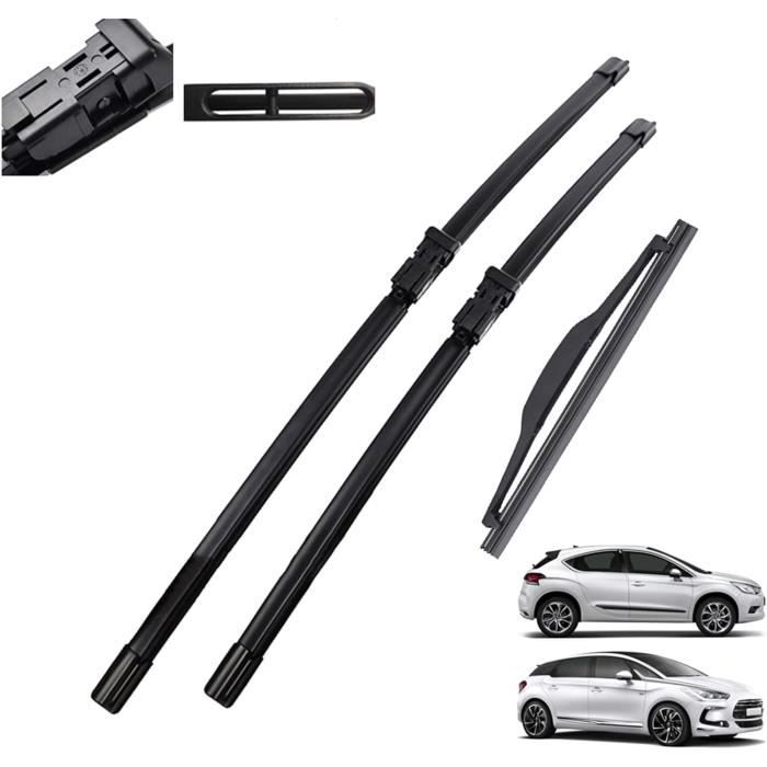 Jeu De Balais D'Essuie-Glace Avant Et Arrière Pour Citroën Ds4 Ds5 2010 - 2018 Pare-Brise Pare ...