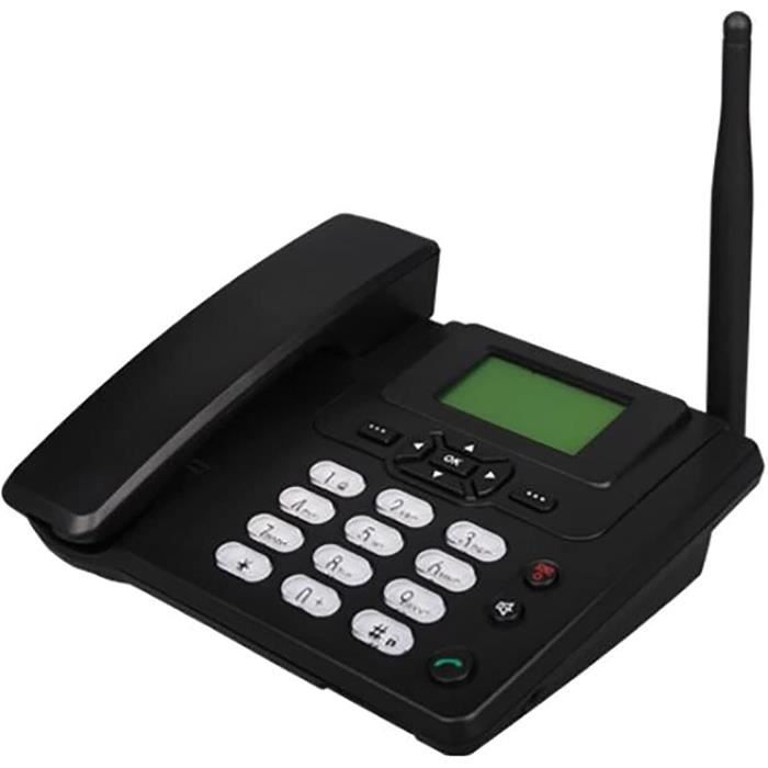 ID De L'appelant du Téléphone De Bureau Mobile GSM Bi-Bande Filaire ...