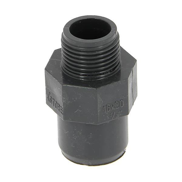 Embout PVC pression mâle-femelle O20-16 mâle 12-17 - Cdiscount Bricolage