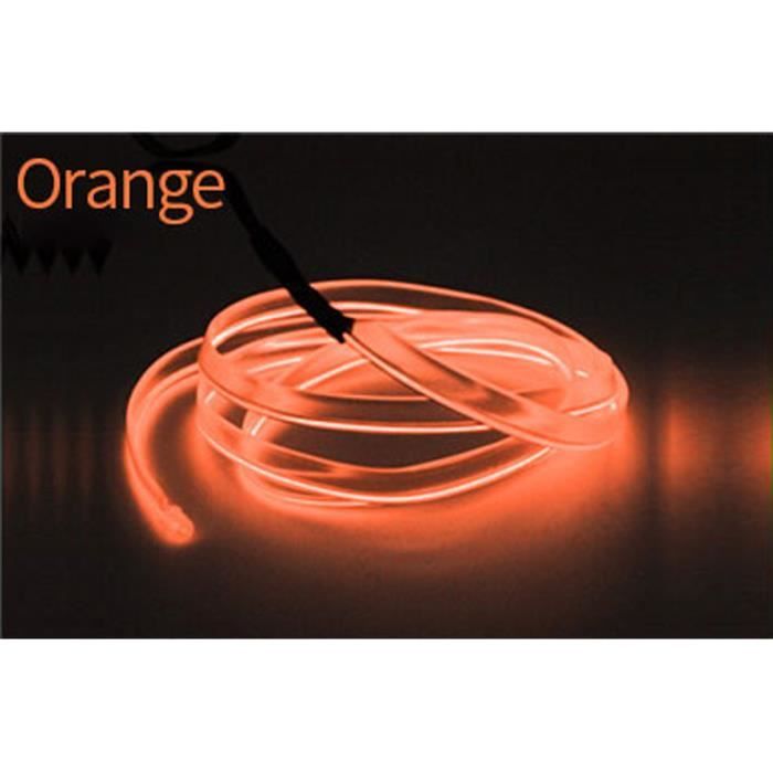 Bande lumineuse néon LED RGB pour intérieur de voiture, 1-2-3-4-5M ...