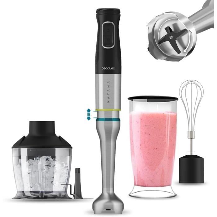 Mixeur À Main Katana 15 Chop B. 1500 W, 21 Vitesses Et Turbo, 4 Lames ...